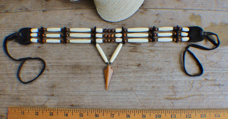 Native Choker W/ Tigers Eye Arrowhead Cherokee Made William | Etsy