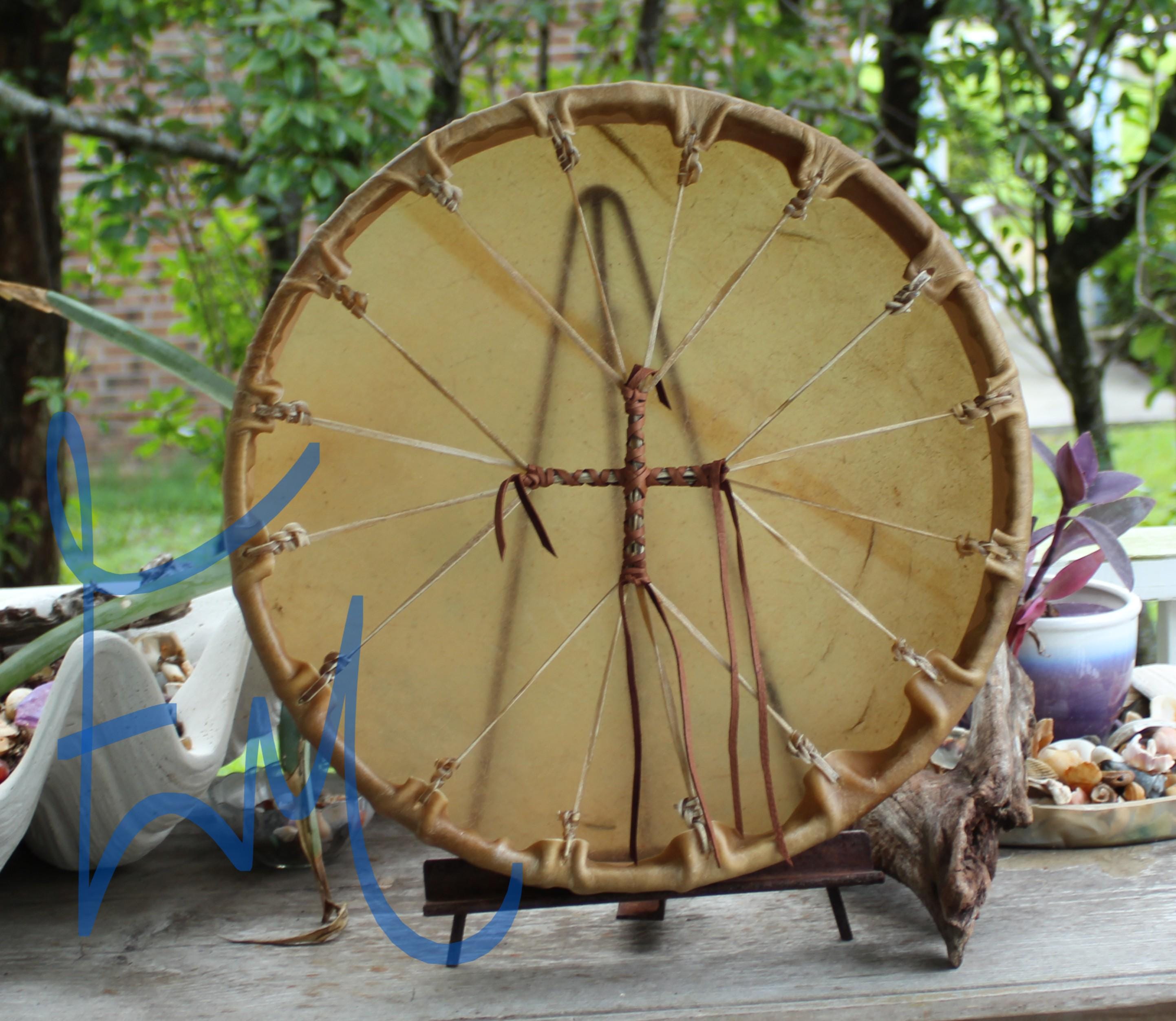 20" American Buffalo Native American Made Hand Drum William Lattie ...