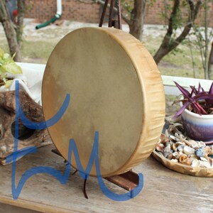 14 Elk Hide Hand Drum Native American Made William Lattie Cherokee ...