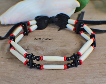 Native American Made Choker W/ Hematite 3 Std William Lattie Cherokee ...