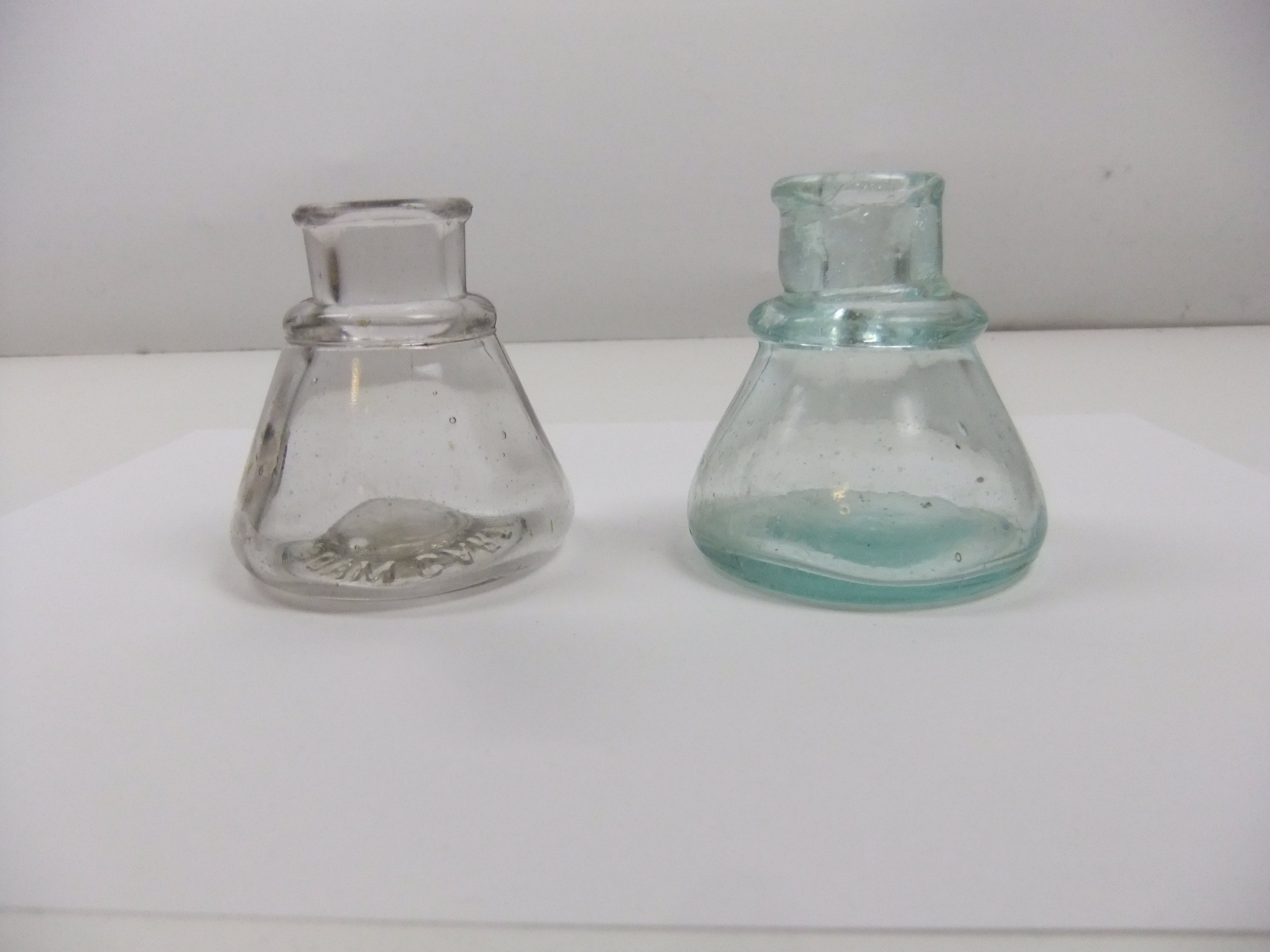 Vintage or Antique Cone Shaped Glass Ink Bottles or Inkwells CARTERS - Etsy