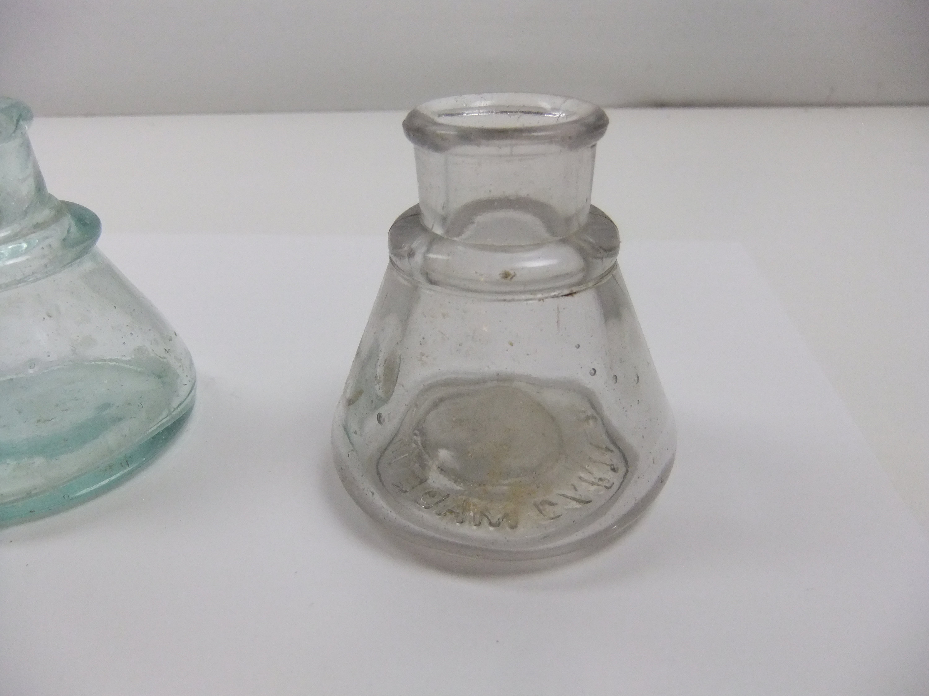 Vintage or Antique Cone Shaped Glass Ink Bottles or Inkwells CARTERS - Etsy