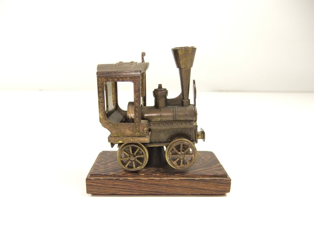 Train Steam Locomotive Desktop Model Paperweight - Etsy