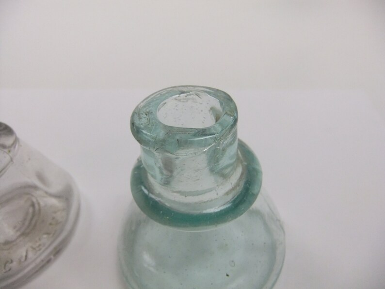 Vintage or Antique Cone Shaped Glass Ink Bottles or Inkwells CARTER’S ...