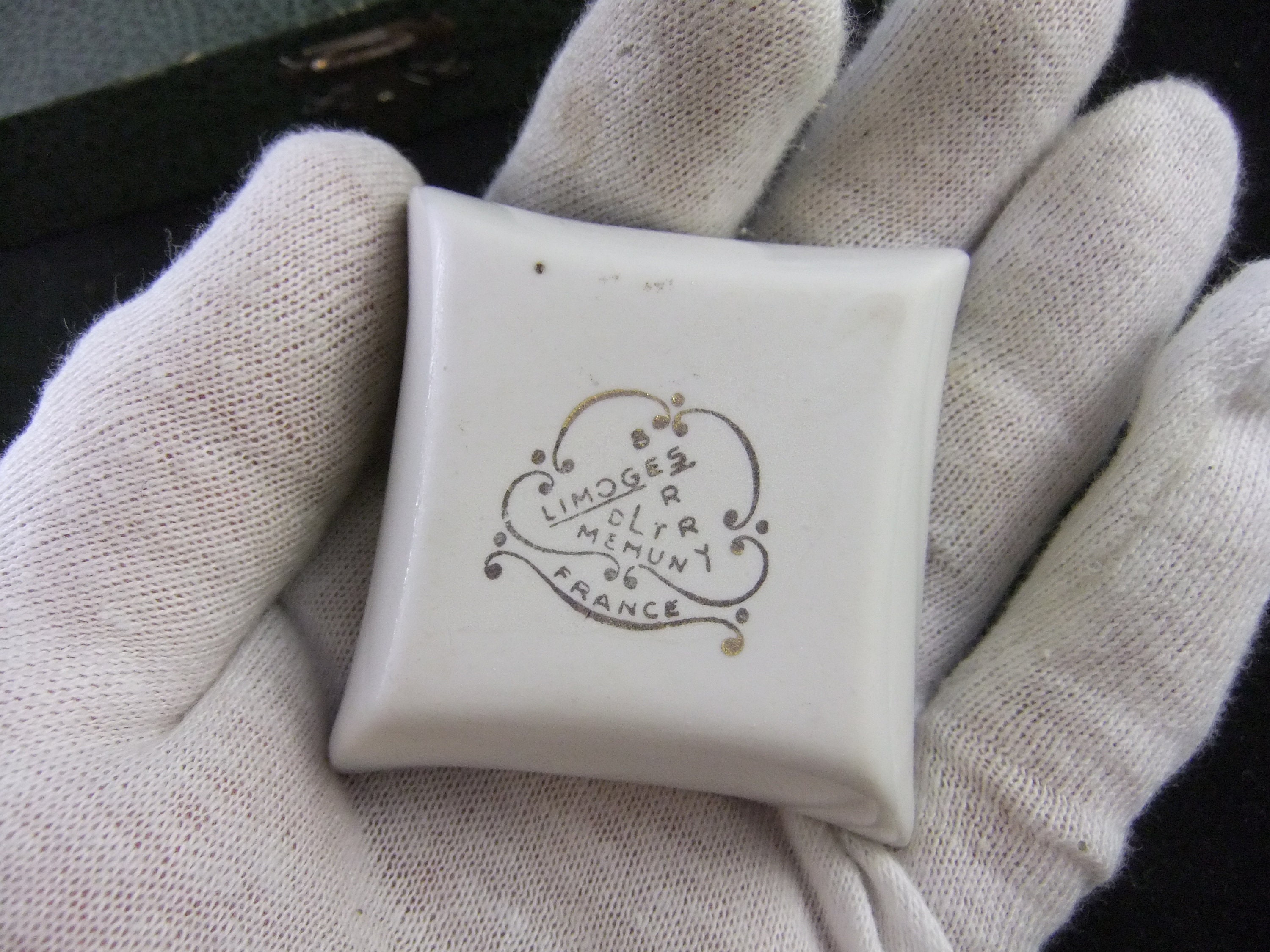 Limoges Playing Card Suits Dishes or Ashtrays Spades Hearts Clubs ...