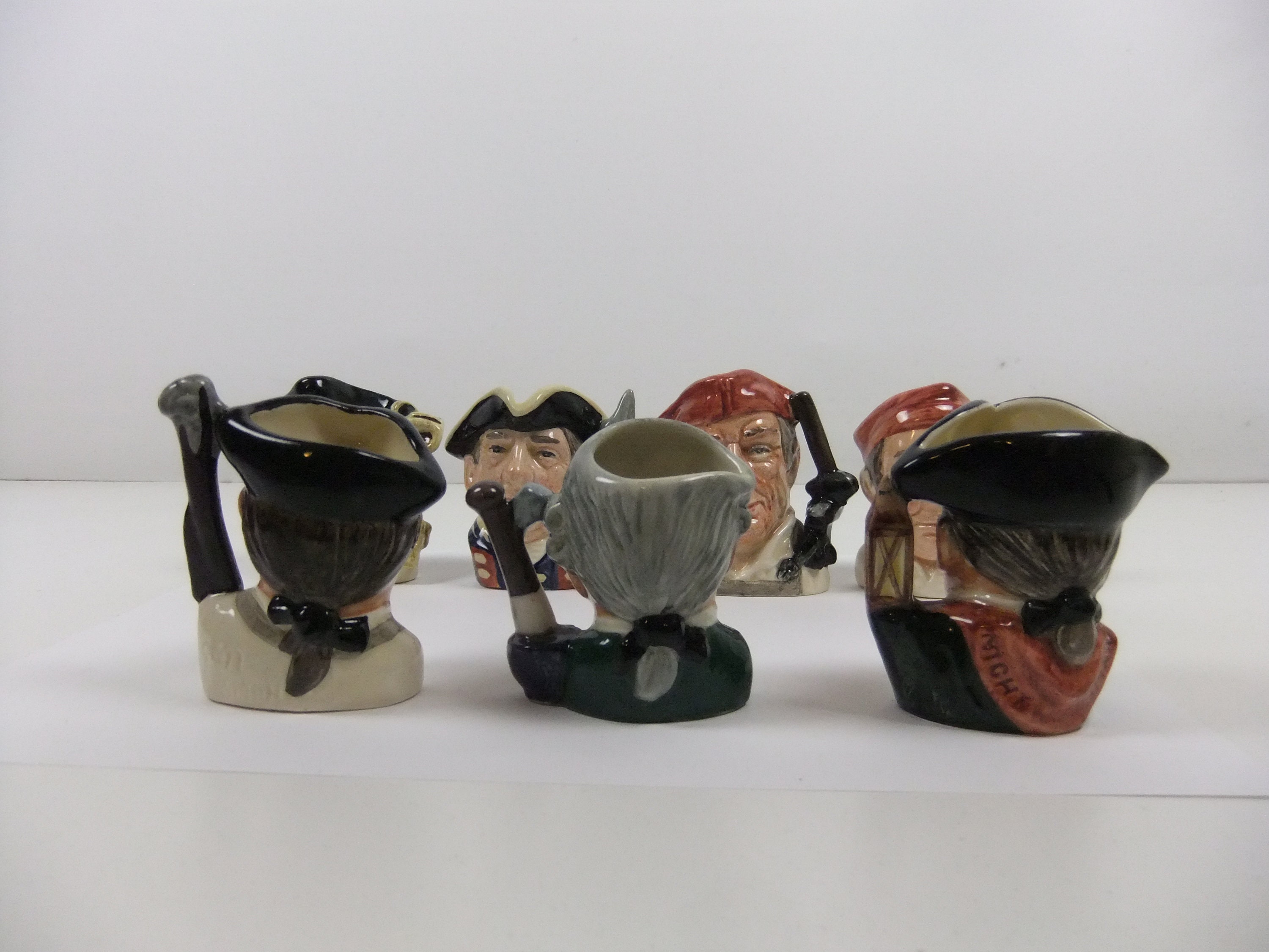 Royal Doulton Character Jugs From Williamsburg Miniature Mini Toby Jugs ...