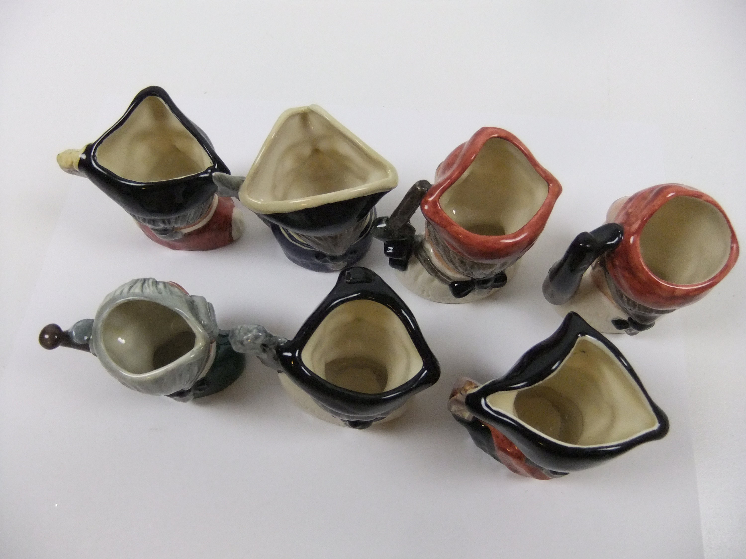 Royal Doulton Character Jugs From Williamsburg Miniature Mini Toby Jugs ...