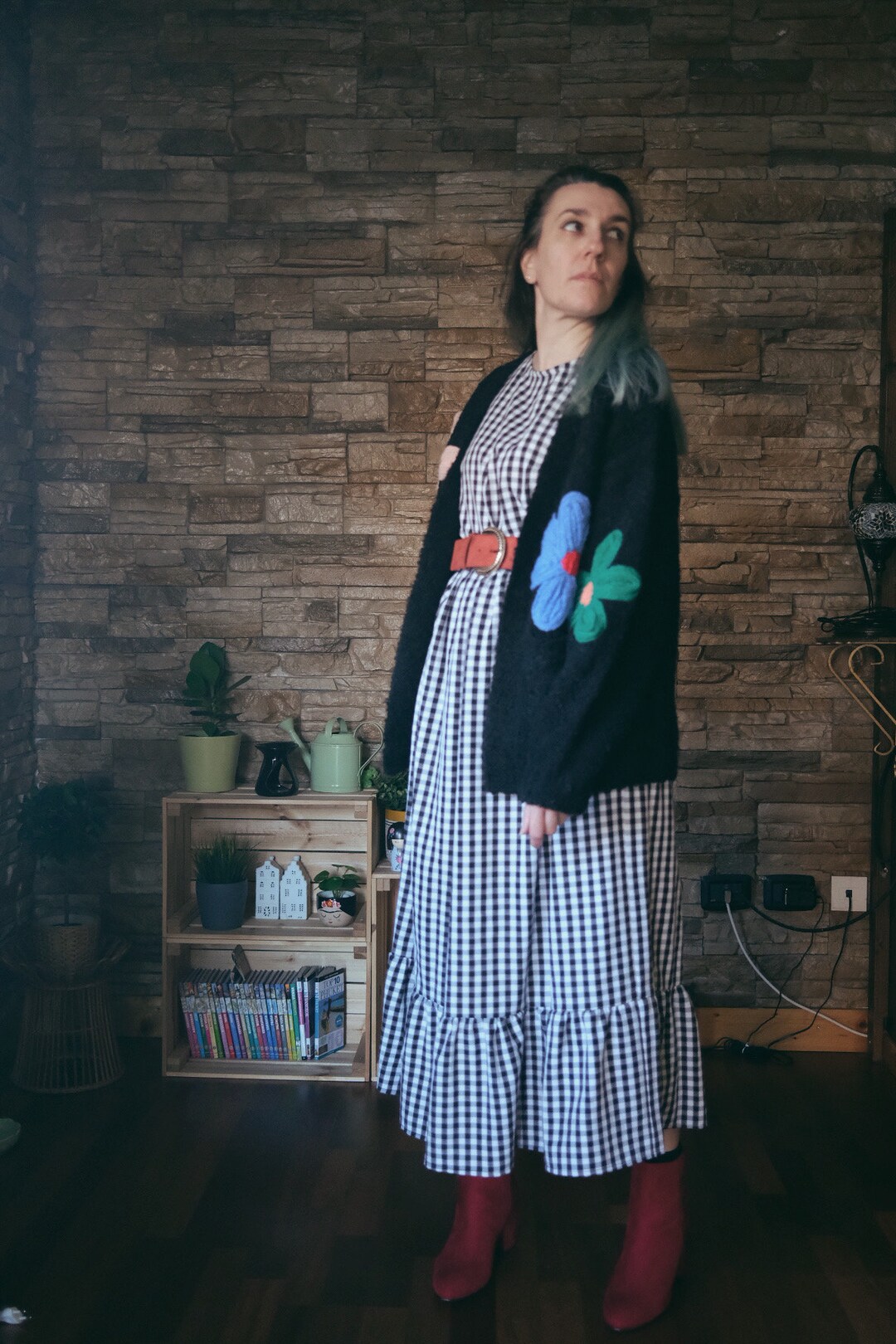 Kleid Eveline // Abito con balza aus cotone vichy - Etsy Österreich