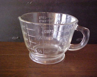 Glass measuring cup | Etsy