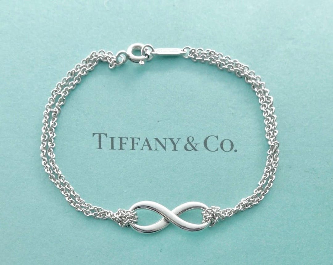 Authentic Tiffany & Co. Infinity Bracelet Sterling Silver Figure 8 ...