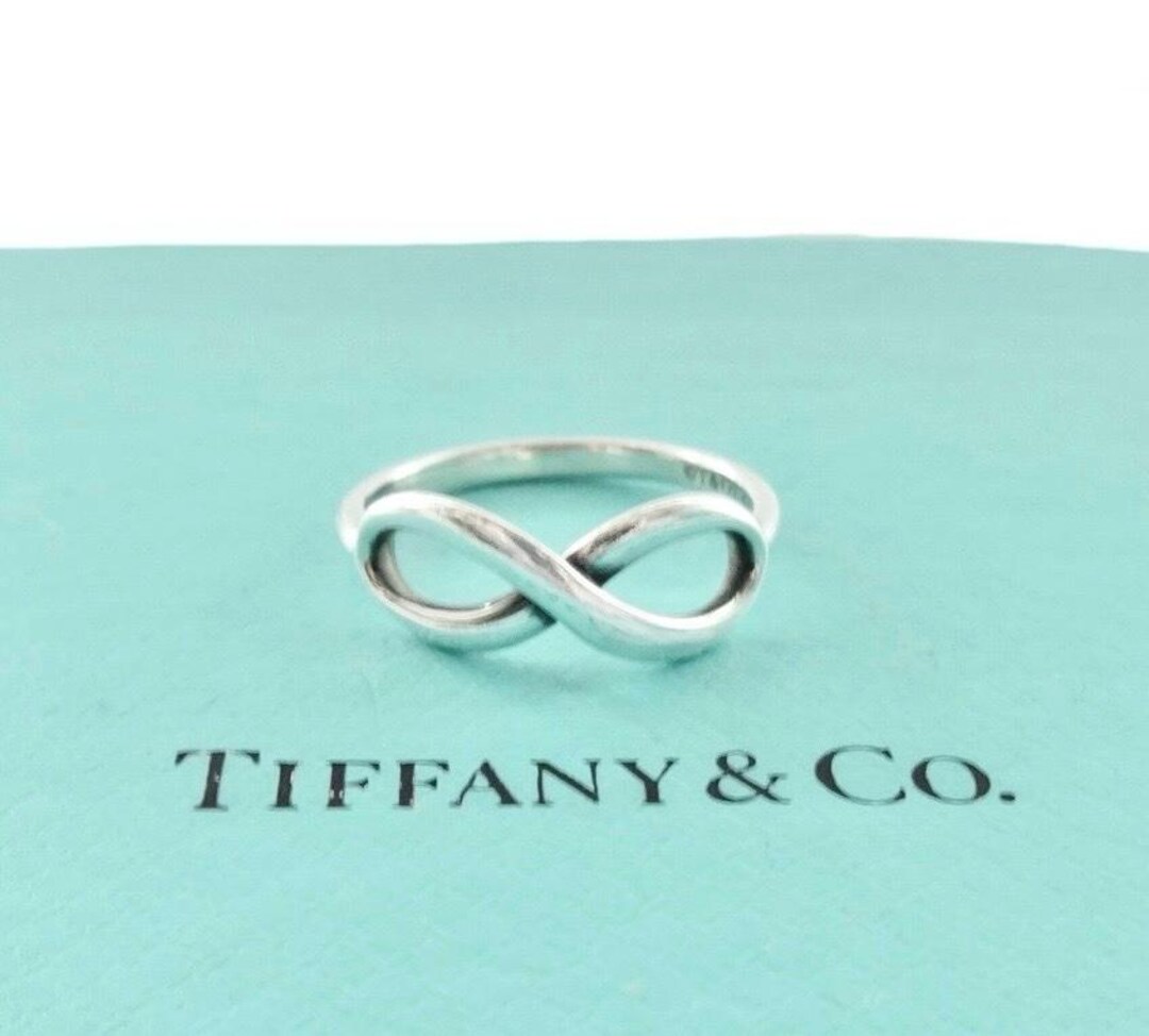 Authentic Tiffany & Co. Infinity Ring Sterling Silver Infinity Figure 8 ...