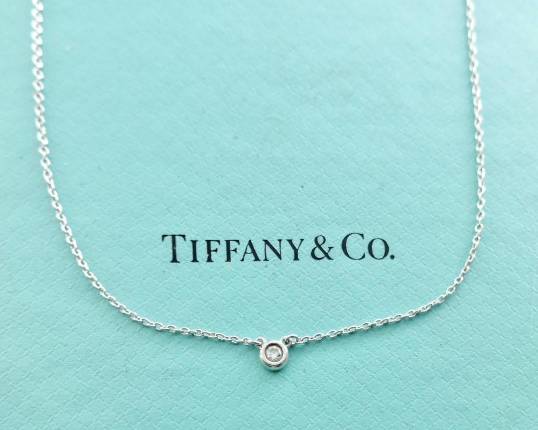 Authentic Tiffany & Co. Elsa Peretti Diamond Necklace Diamonds by the ...