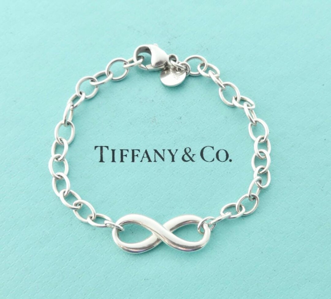 Authentic Tiffany & Co. Infinity Bracelet Figure 8 Sterling Silver ...