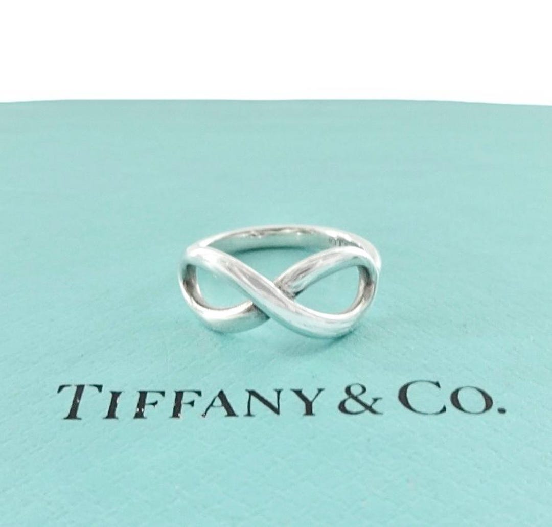 Authentic Tiffany & Co. Infinity Ring Sterling Silver Infinity Figure 8 ...
