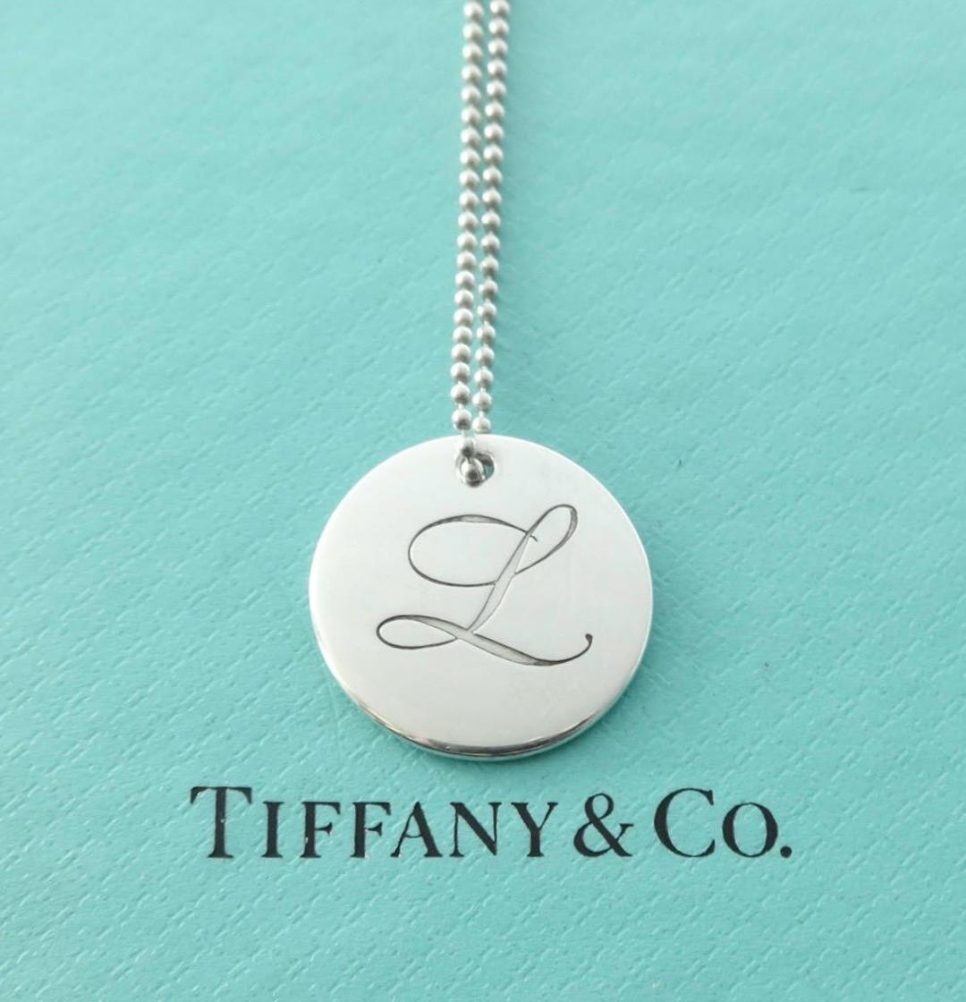 Tiffany Notes Alphabet Disc Charm