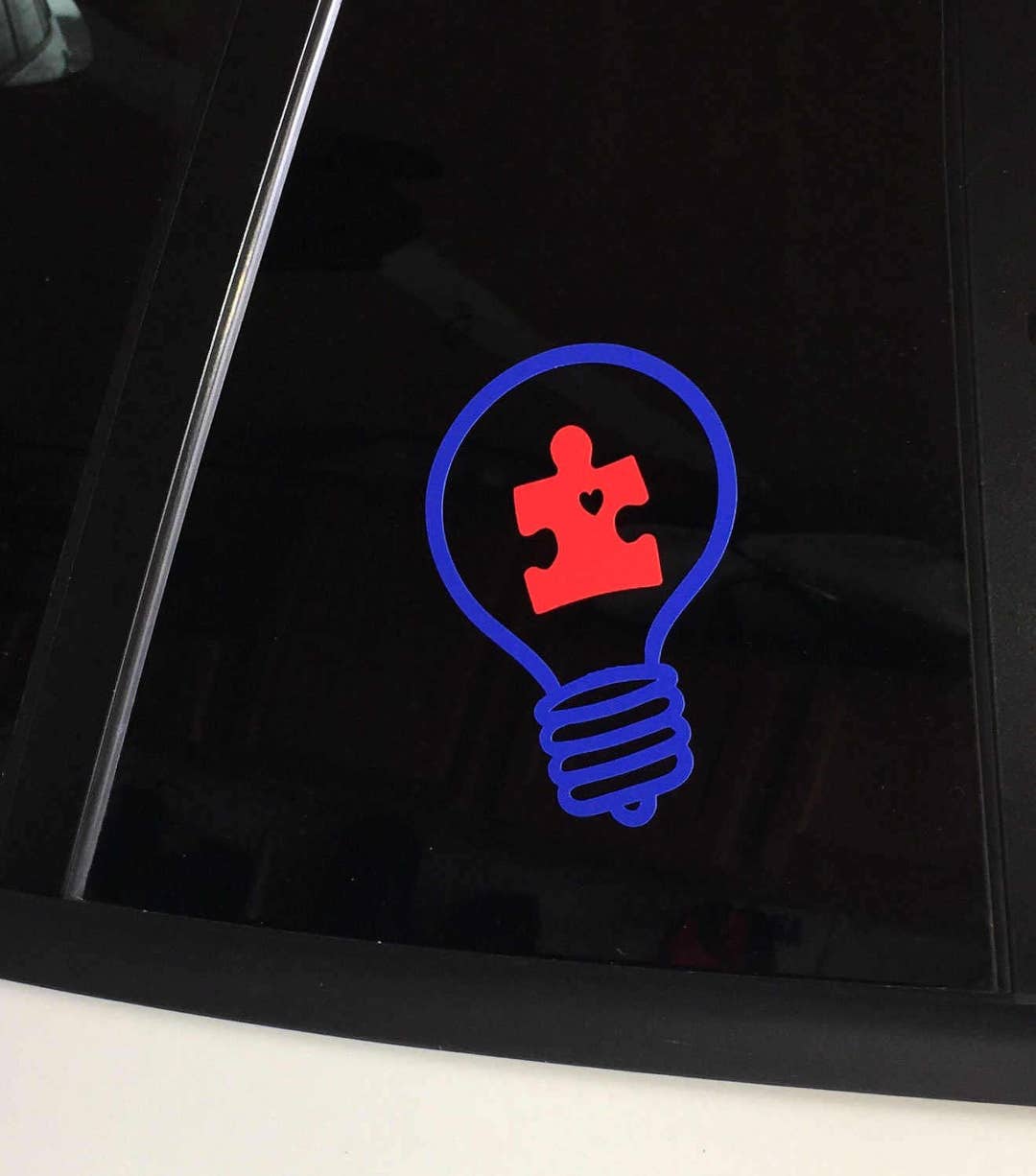 Autism Lightbulb Vinyl Decal - Etsy