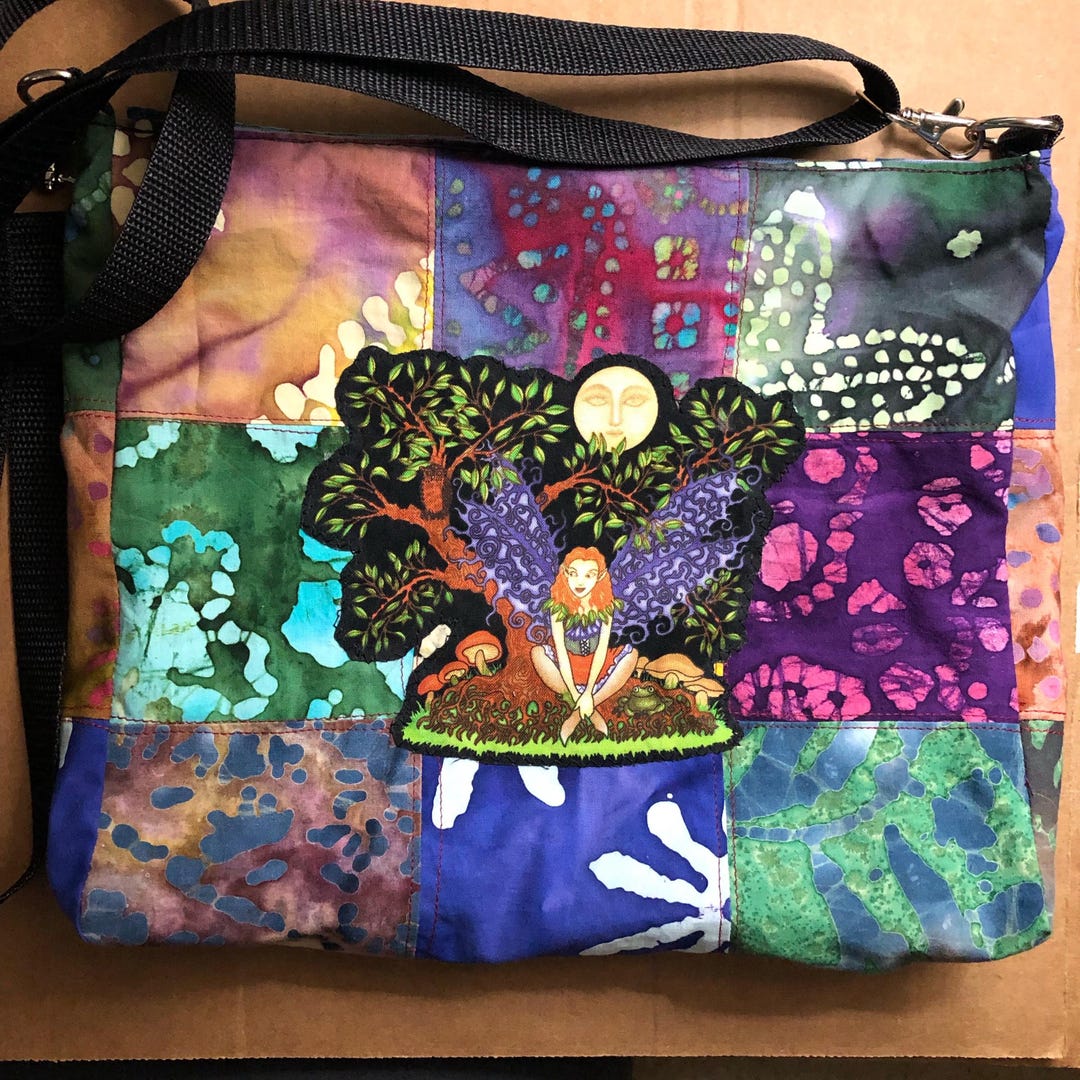 Fairy Moon Batik Patchwork Purse Ooak - Etsy