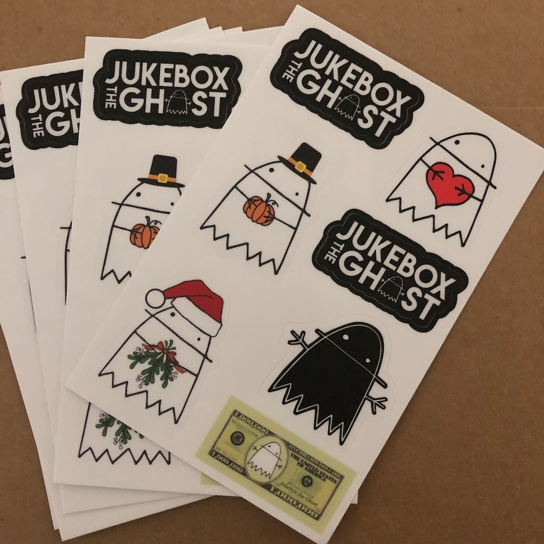 Jukebox the Ghost Assorted Ghosties Vinyl Sticker Sheet - Etsy