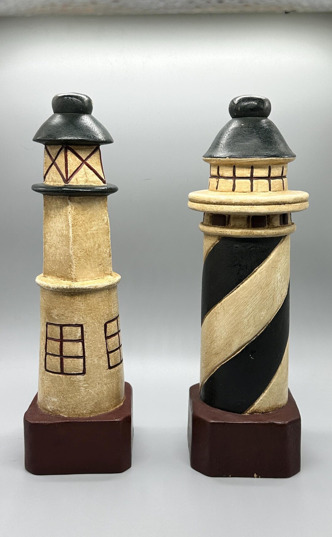 Lighthouses Made of Resin 2 Each Stands 12" - Etsy