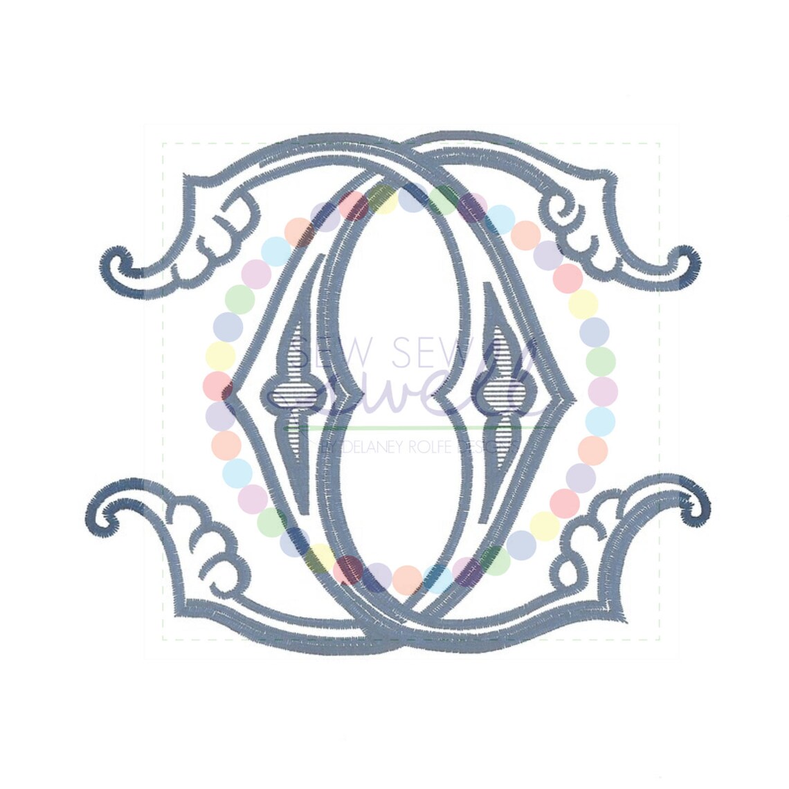 4 Inch CC Double Intertwined Vintage Antique Monogram for - Etsy