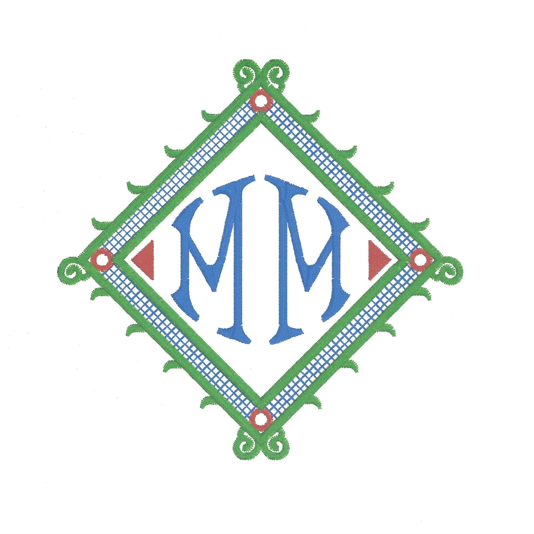 Paige Frame Embroidery Design (3 Versions Included) - Etsy