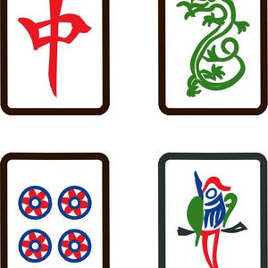 Mahjong Tiles Embroidery Designs - NOW WITH BX - Etsy