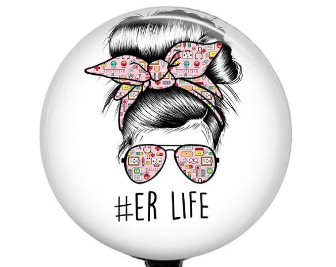 ER Tech Badge Reel ER Badge Reel Retractable ER Tech Rainbow Badge Reel ...