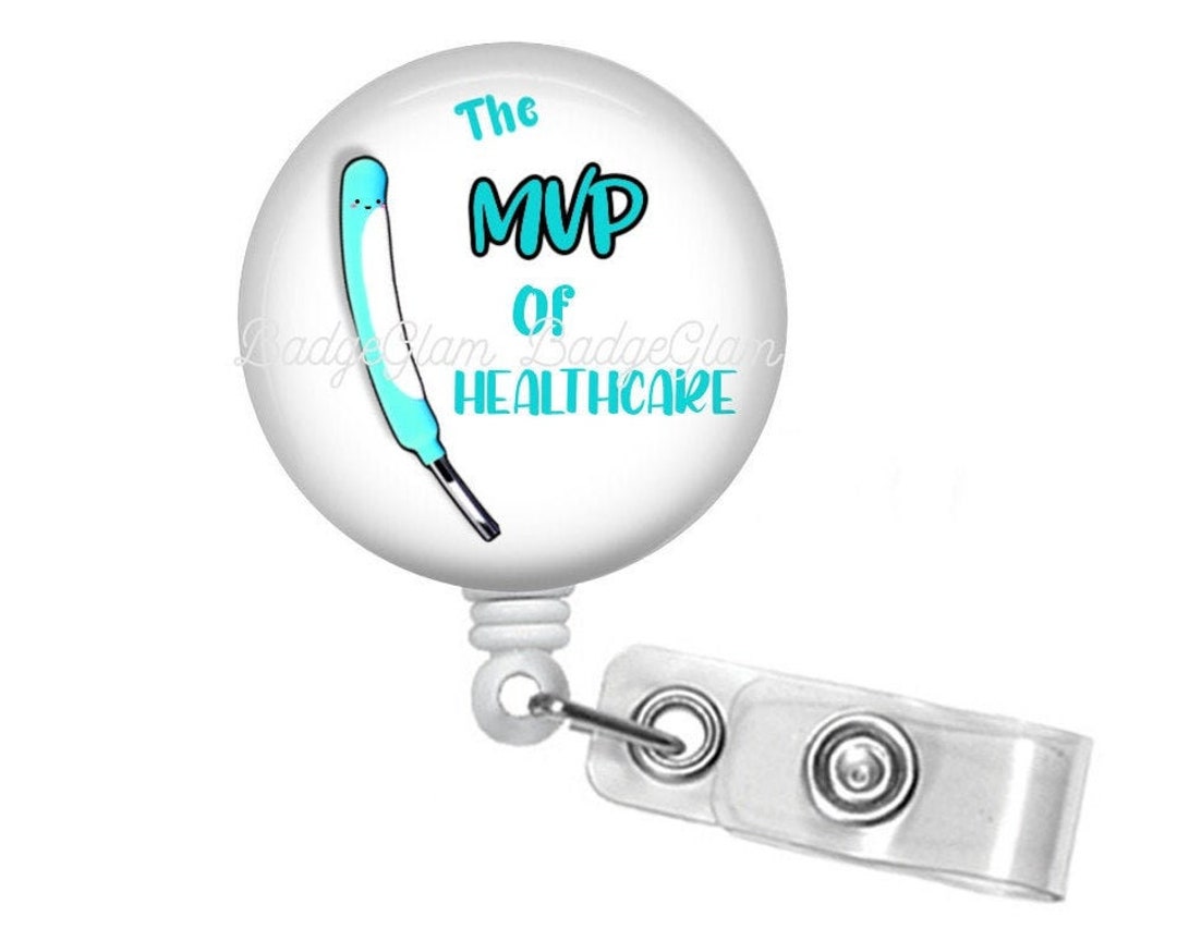 Purewick - Purewick Badge Reel - MVP of Healthcare Badge Reel - Blue ...