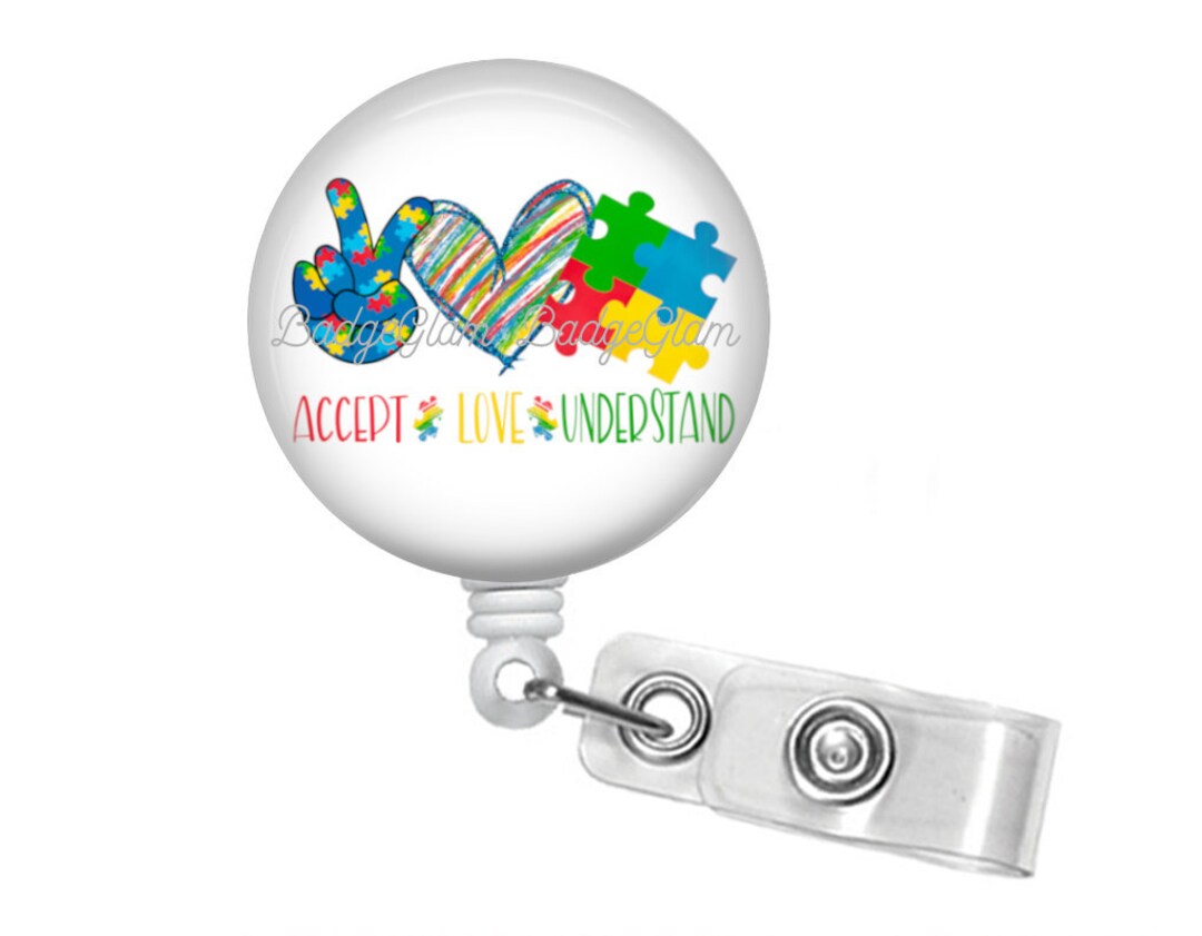 Autism Badge Reel - Autism Badge Holder - Autism Awareness - Autism ...