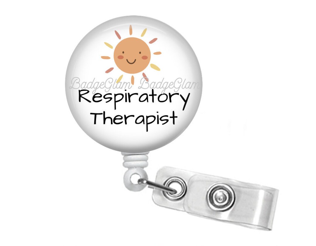 Respiratory Therapy Badge Reel - RT Badge Reel - Respiratory Therapist ...