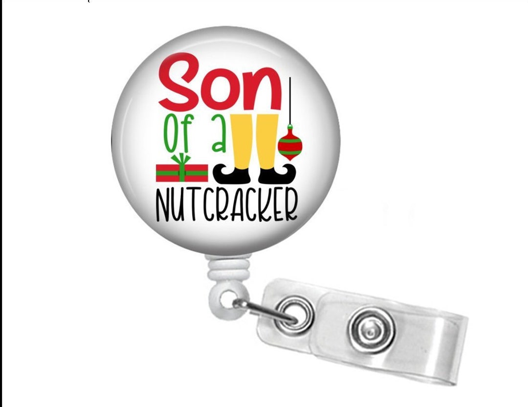 Buddy the Elf Badge Reel, Son of a Nutcracker, Christmas Badge Reel ...