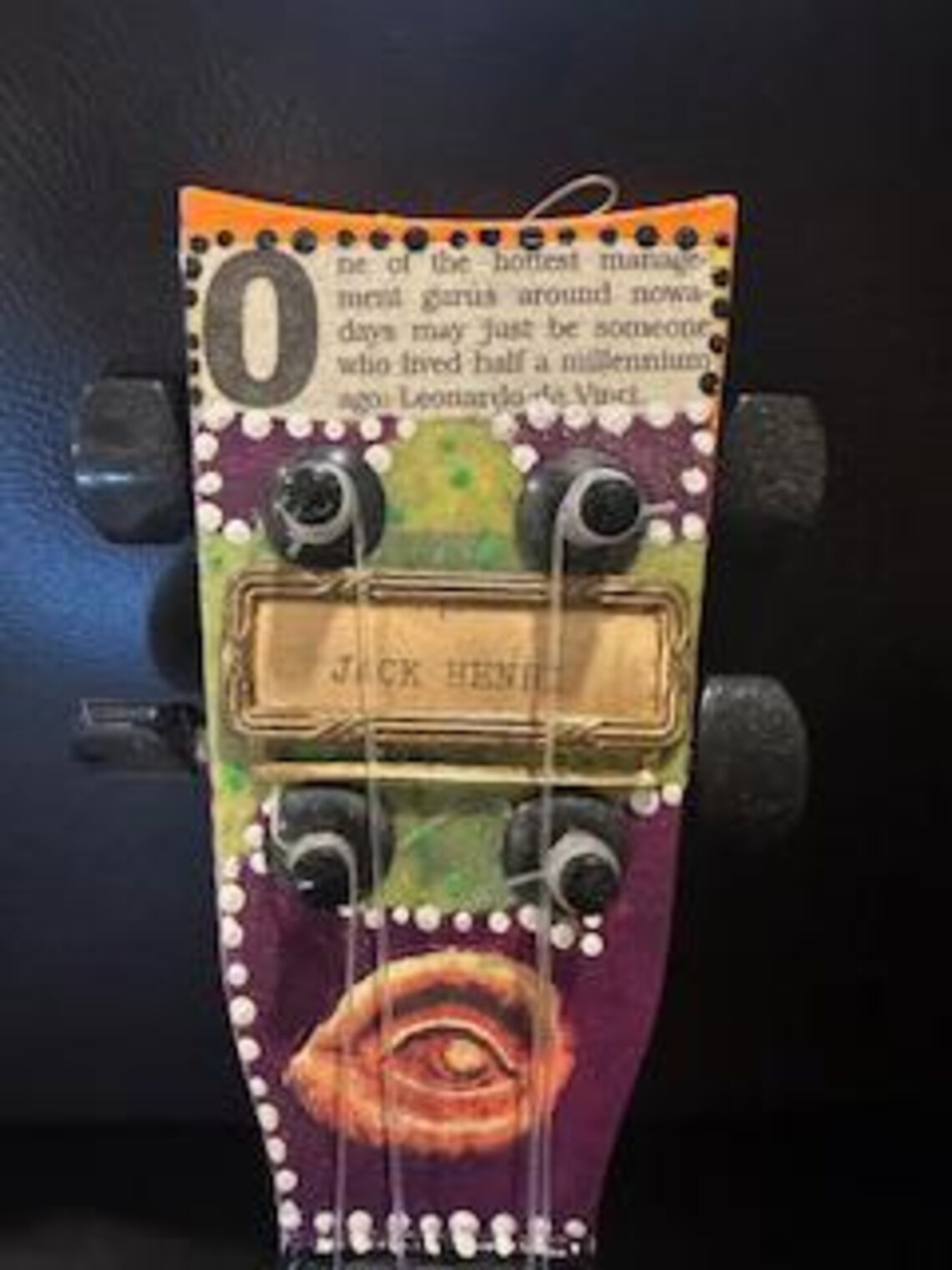 Creative Collage Ukulele - Folk Art - Etsy