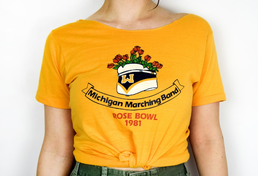 1980s Michigan Tee Size Small Vintage University of Michigan Marching ...