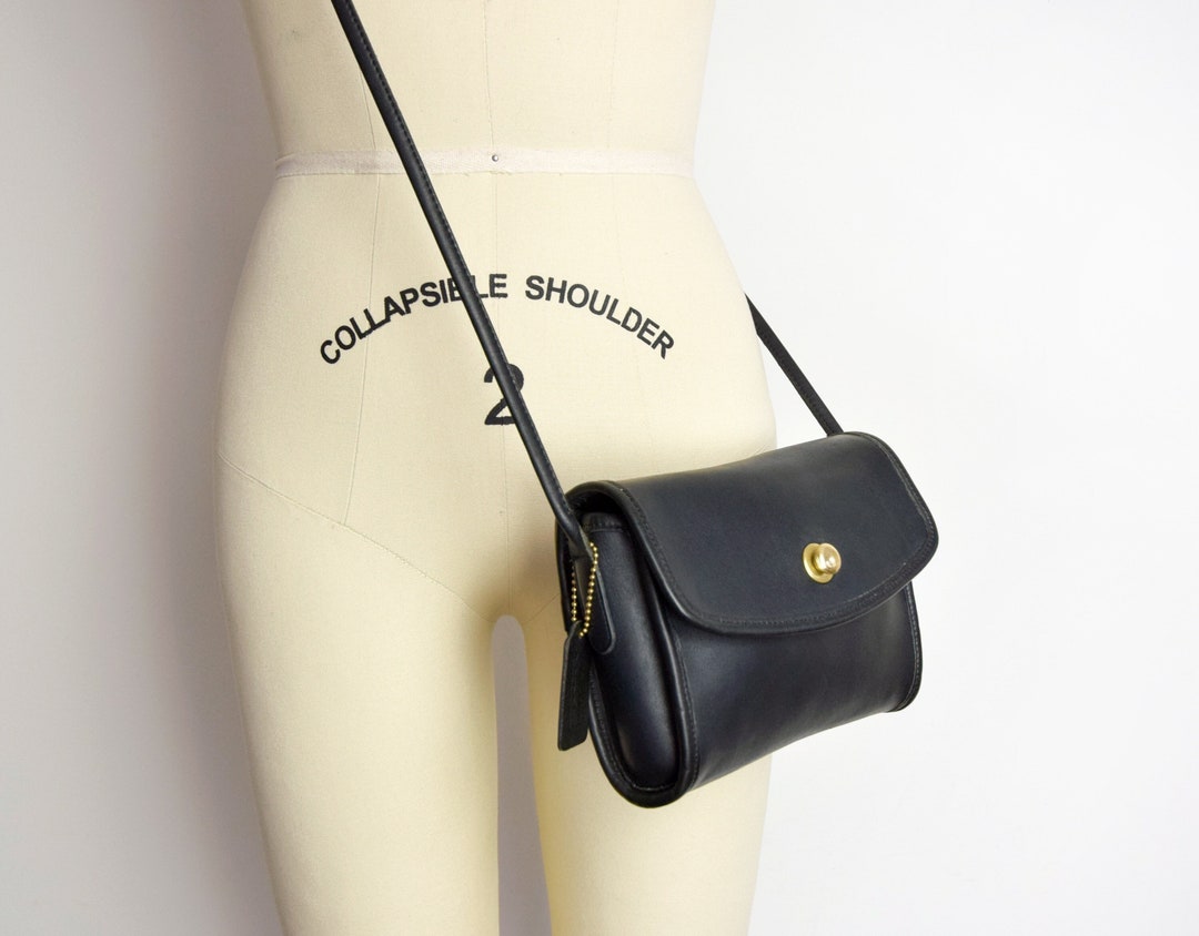 1990s Coach 'chrystie' Crossbody Bag in Black 90s Coach Crossbody ...