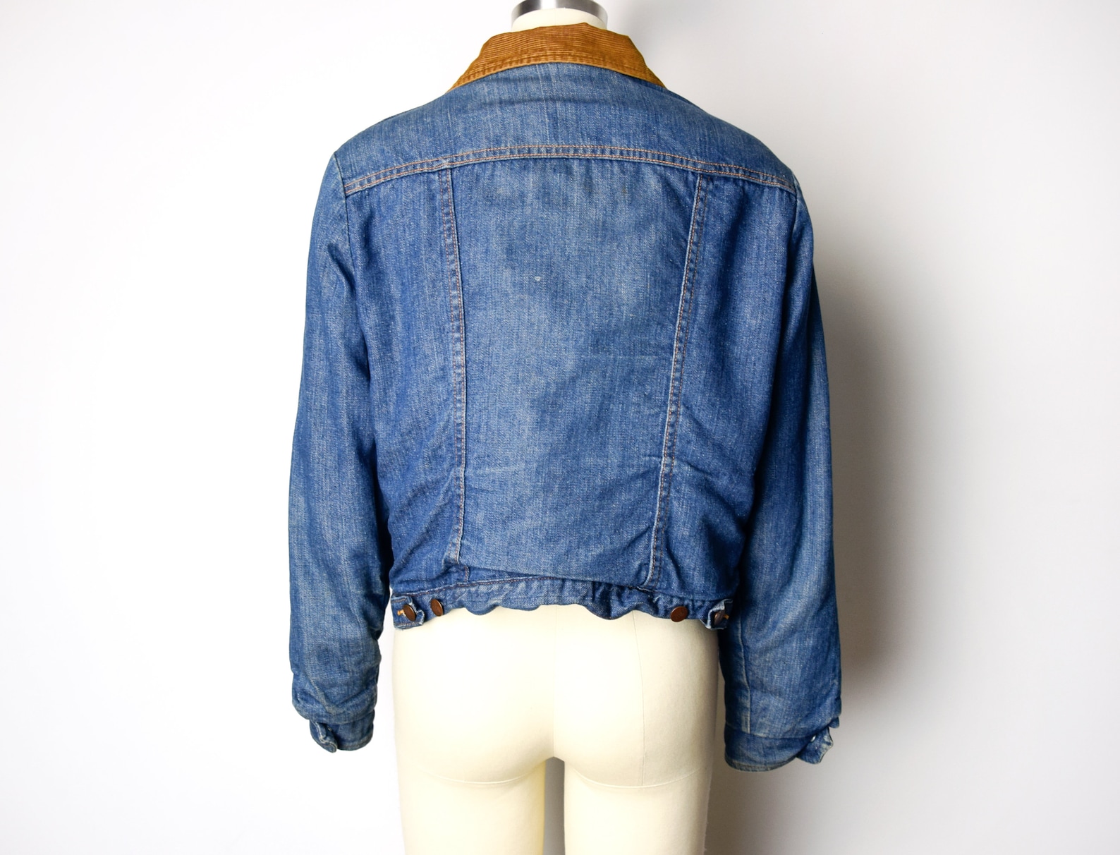 1970s Wrangler Denim Jacket Size Small 70s Faux Fur Lined Jean - Etsy