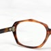 1970s Tortoise Shell Polygon Glasses Frames in Brown Vintage Funky ...