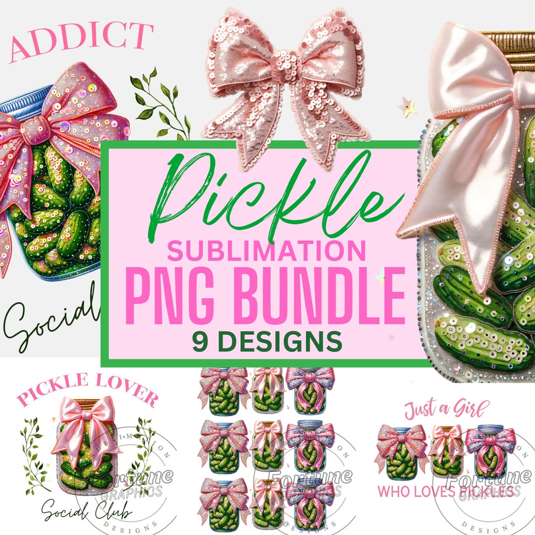 Pickle PNG Bundle Pickle Addict Social Club PNG Coquette Pickle Lover ...