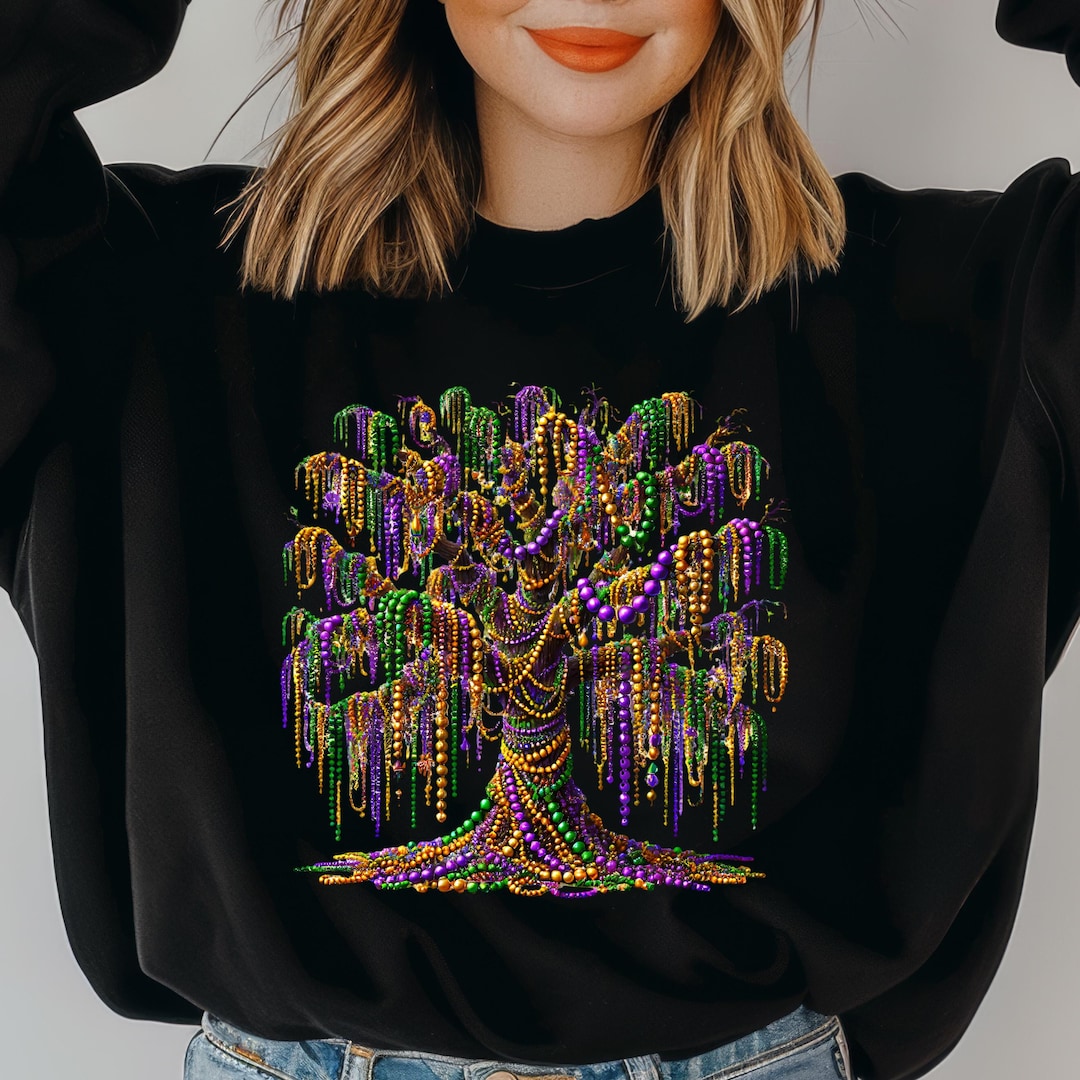 Mardi Gras Tree PNG, Mardi Gras Bead Tree Png, Happy Mardi Gras Png ...