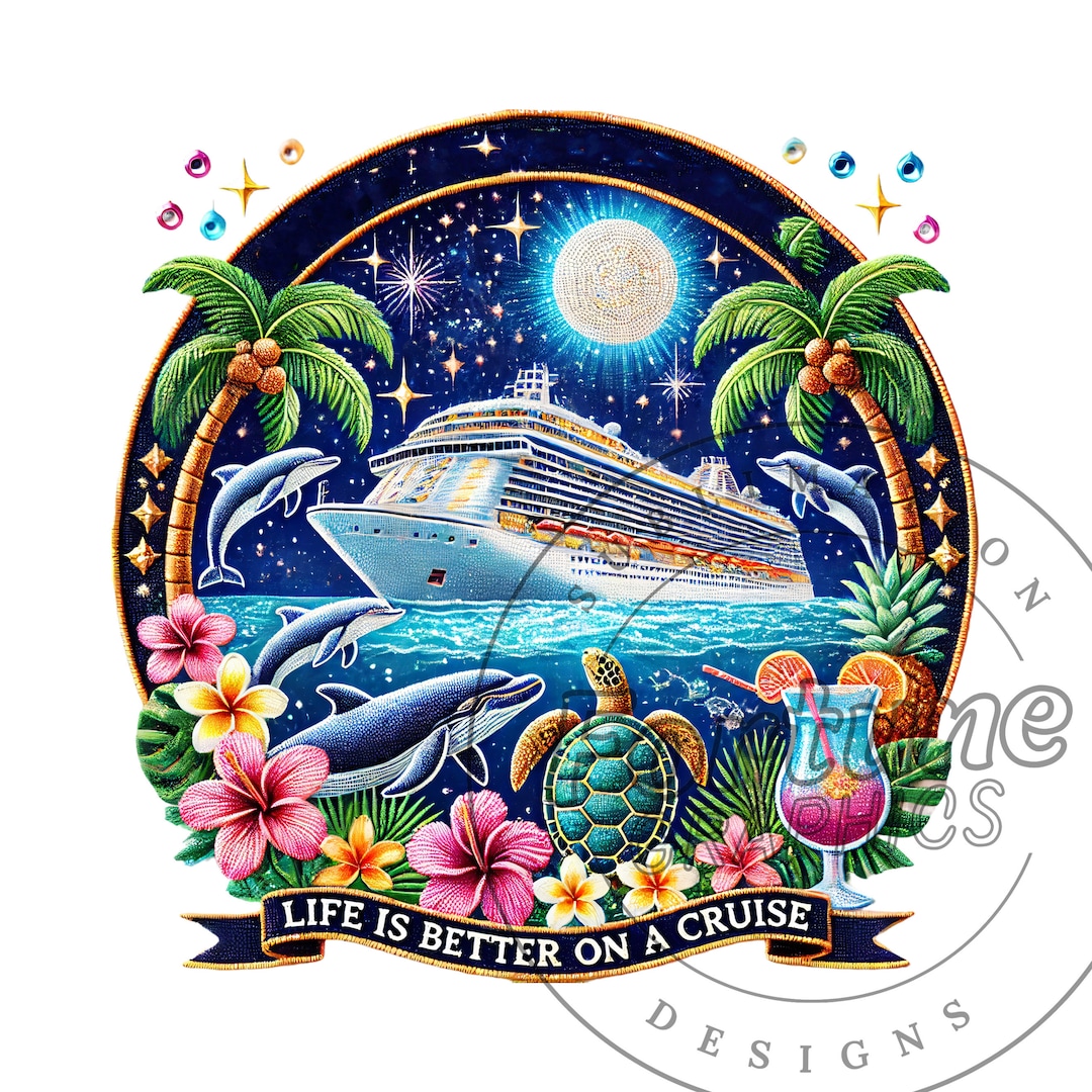 Life is Better on a Cruise Png, Family Cruise Clipart, Couples Cruise ...