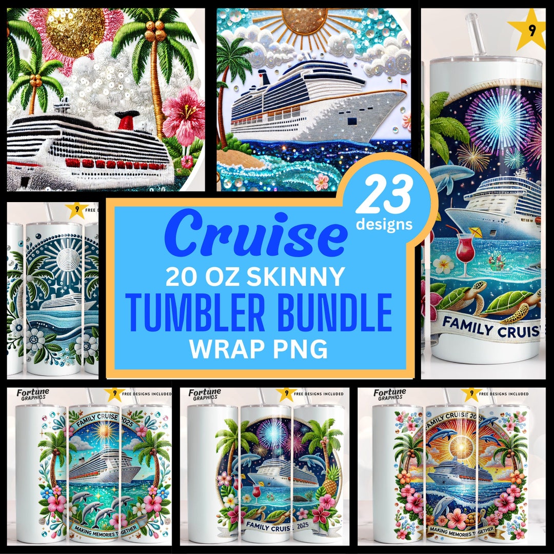 Cruise Tumbler Wrap Bundle Add Name Custom Personalized Gift Family ...