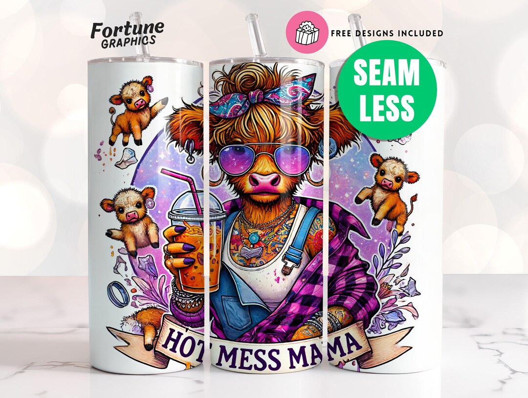 Hot Mess Mama Tumbler Png, Mommy Stay at Home Mom Tumbler Funny Western ...