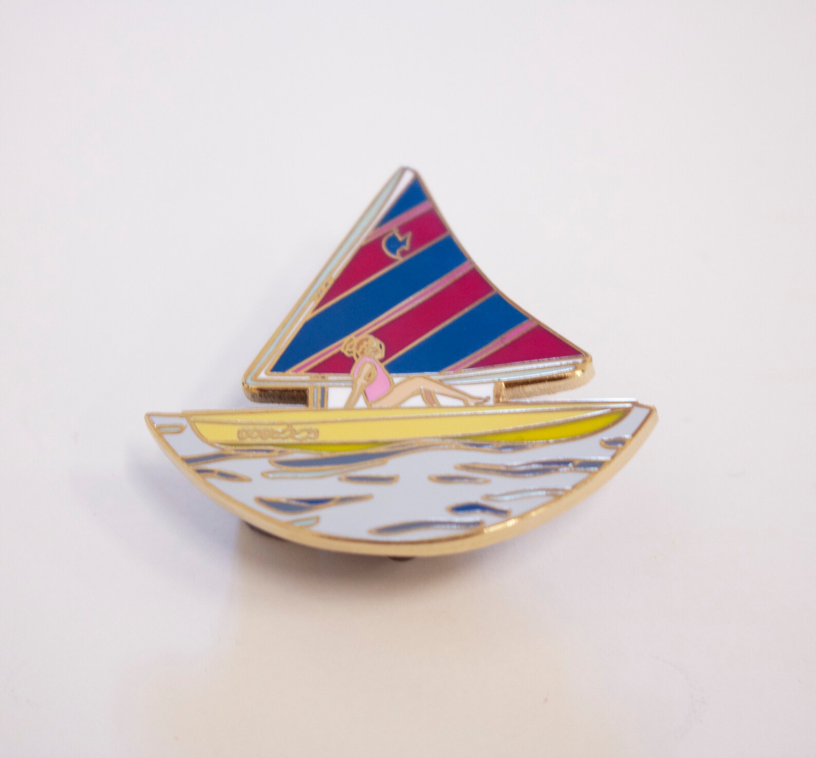 Summer Sailing Enamel Pin | Etsy