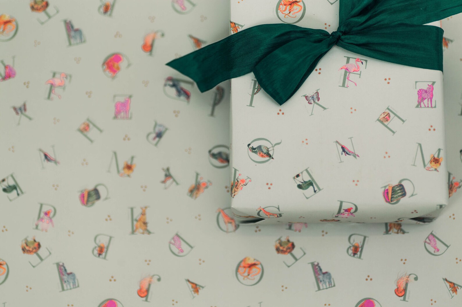 Animal Alphabet Wrapping Paper - Etsy