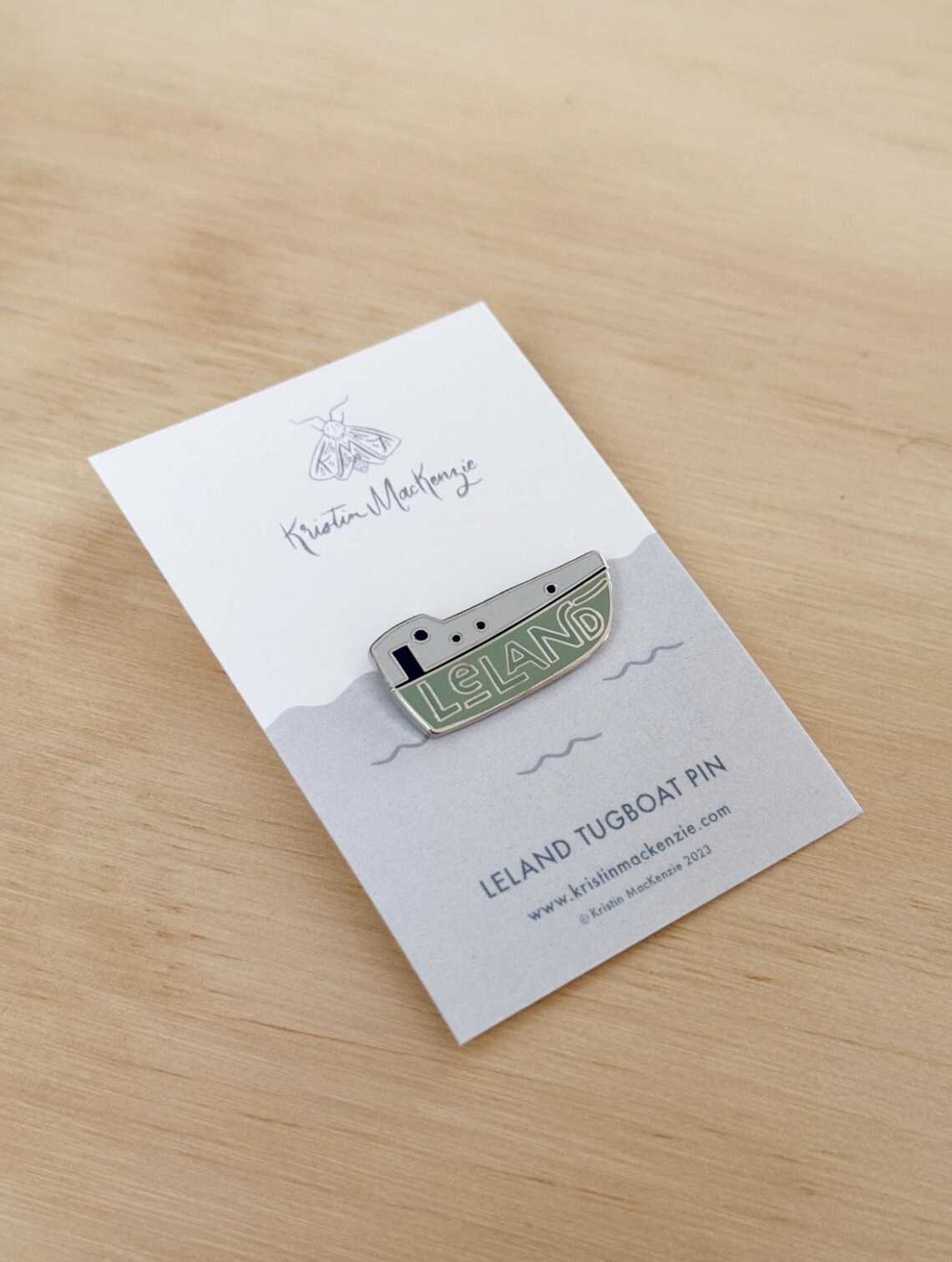 Leland Tug Enamel Pin - Etsy