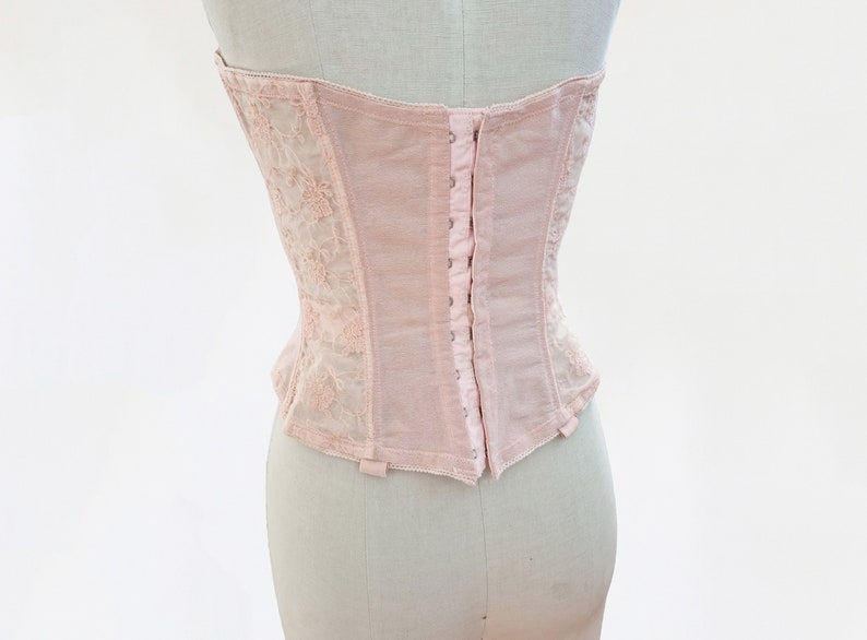 Vintage 1950s Merry Widow Corset / Bra Bustier Top Lingerie / Overbust ...