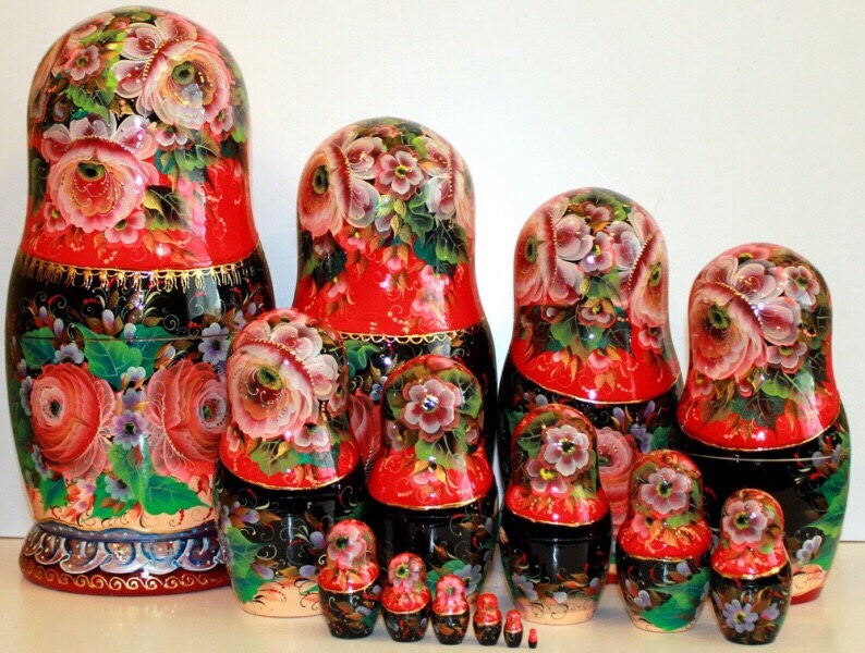 Nesting Doll 15 Pcsmatryoshka. Russian Doll - Etsy Nesting Doll 15 Pcsmatryoshka. Russian Doll - Etsy