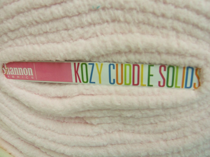 By the Yard Cuddle by Shannon Fabrics Soft Pink Cuddle - Etsy