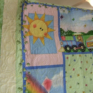 Toddler Quilt, Baby Quilt, Young Child's Quilt, Easter Quilt, Bunny ...