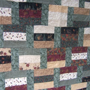 Flannel Lap or Bed Quilt, Frayed Raw Edge Quilt, Soft, Warm & Cuddly ...
