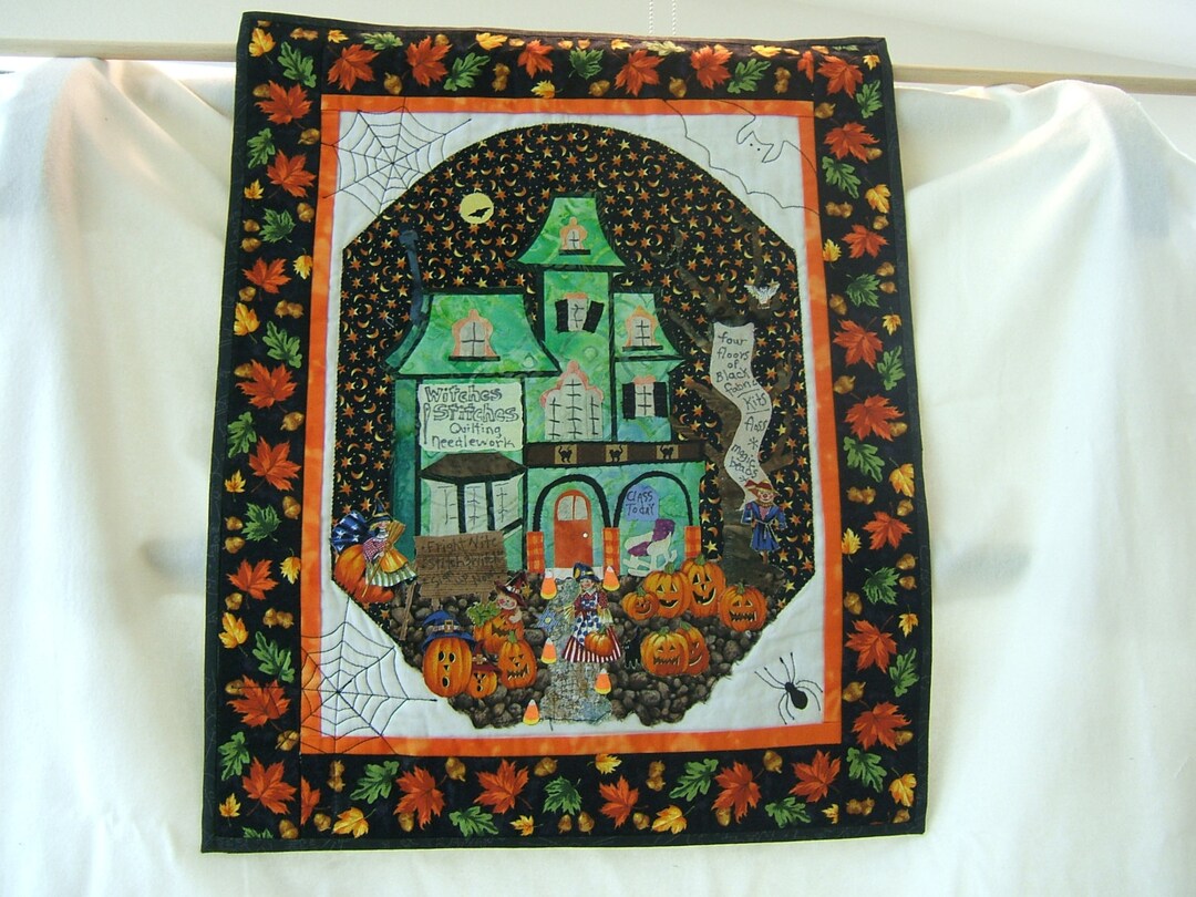 Halloween Wall Hanging, Halloween Wall Art, Embellished Wall Hanging ...